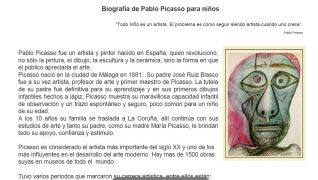 Biografia De Pablo Picasso Para Niños Diario Santander
